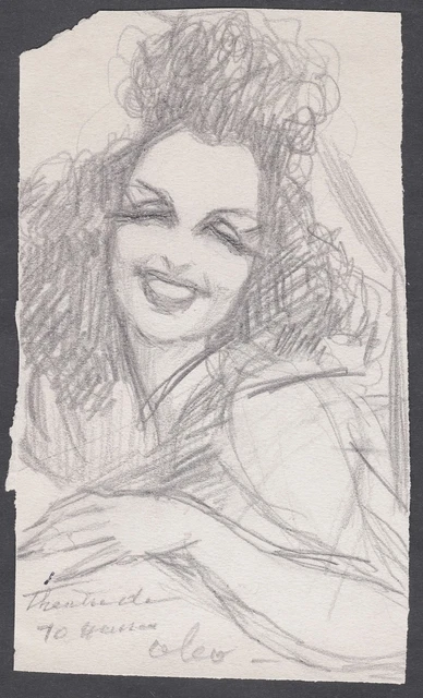 OLEO FILM CINEMA Actress Actress Portrait Drawing Drawing Caulaert 1935 ...