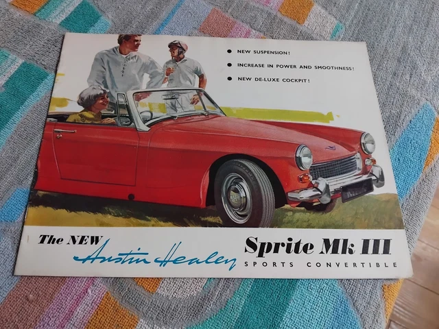 AUSTIN HEALEY SPRITE Mark III Factory Sales Brochure 1965 VGC FREE POST ...