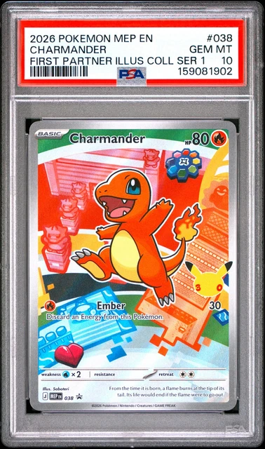 2026 POKEMON FIRST Partner Illustration Collection Series 1 Charmander ...