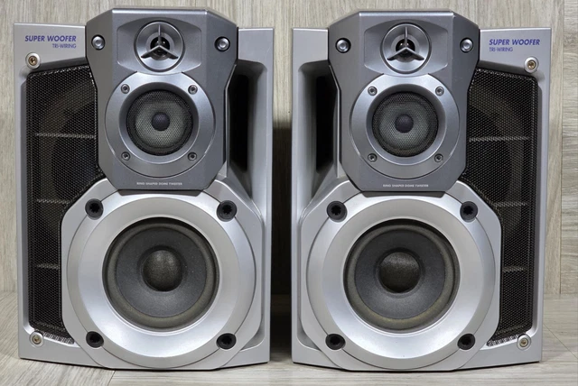 PANASONIC SB-AK78 HI-FI Stereo Speakers w/ Built-in Super Woofer Tri ...