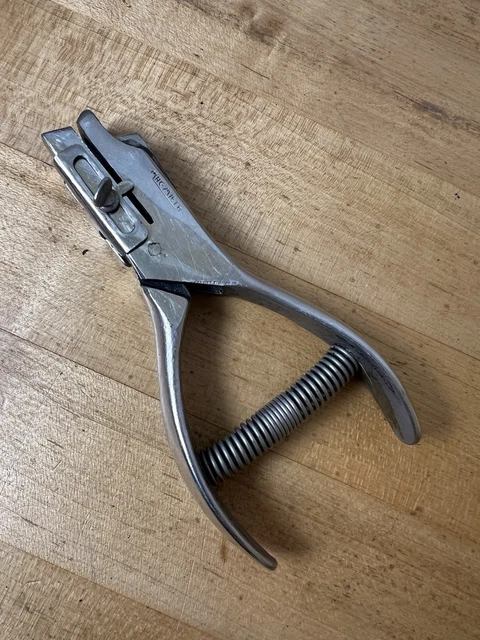 VINTAGE RAILROAD TRAIN Conductor Bus Ticket Punch Mac-Mieth - Nickel ...