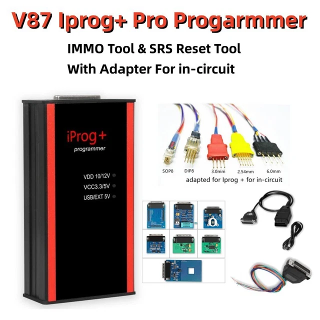 IPROG PRO PLUS V87 Programming Software with Adapter Support IMMO ...