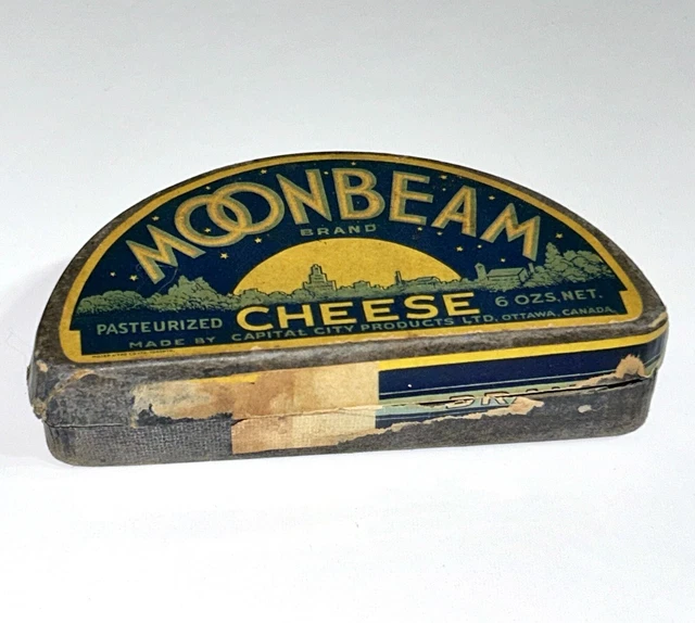 RARE VINTAGE MOONBEAM CHEESE CANADIAN 6 Oz cardboard Box Canada ...