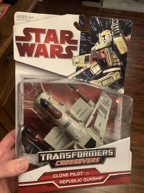 STAR WARS TRANSFORMER Crossovers Republic Gunship to Clone Pilot Rare ...