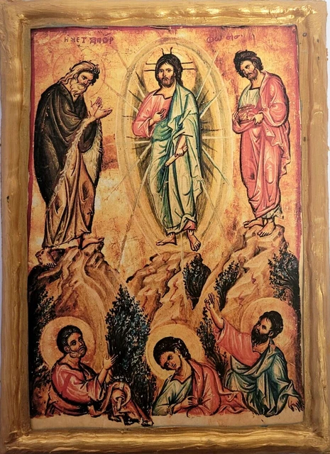 THE TRANSFIGURATION OF Jesus Christ Metamorphosis Greek Eastern Orthodox Icon £147.53 - PicClick UK