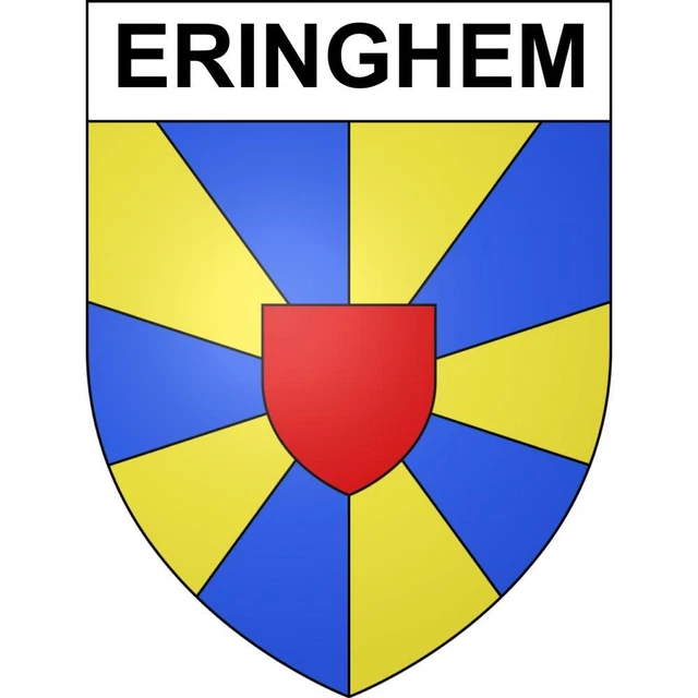 ERINGHEM 59 VILLE sticker blason écusson autocollant adhésif EUR 3,99 - PicClick FR