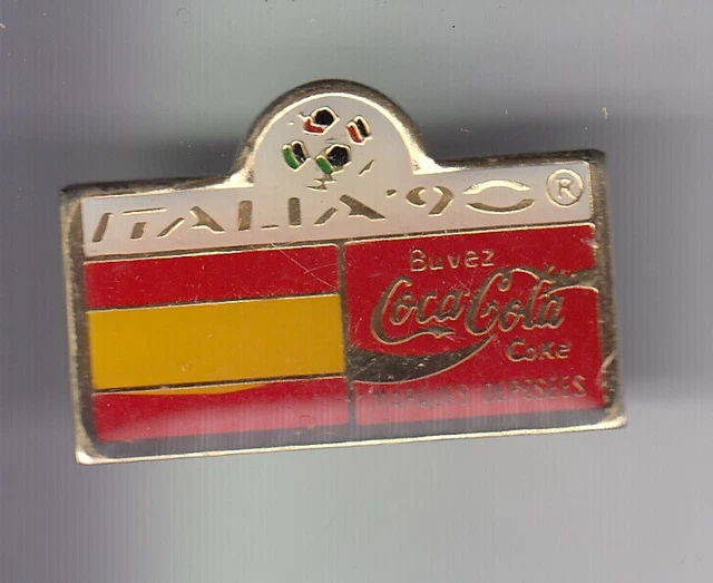 RARE PINS PIN'S .. Coca Cola Coke Football Soccer Cup 90 Espagne Espana ...