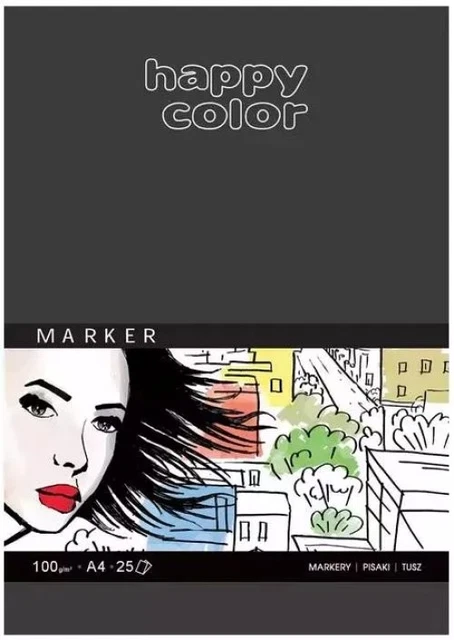 BLOK DO MARKERÓW ART A4/25K 100g Happy Color GDD £6.00 - PicClick UK