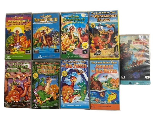 LAND BEFORE TIME VHS Video Tape Collection - 8 Feature Length Episodes ...