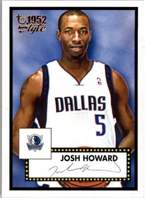 2005-06 TOPPS STYLE Dallas Mavericks Basketball Card #105 Josh Howard ...