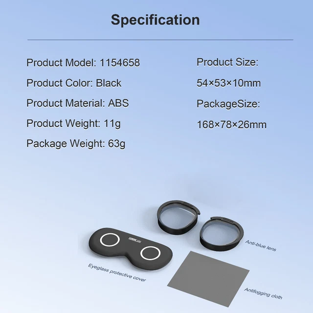 FOR META QUEST 3S Anti-Blue Light Lenses Replacement VR Lenses VR ...