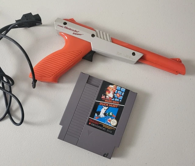 ZAPPER LIGHT GUN & Super Mario Bros/Duck Hunt Game - Nintendo NES Bundle (2) $89.99 - PicClick AU