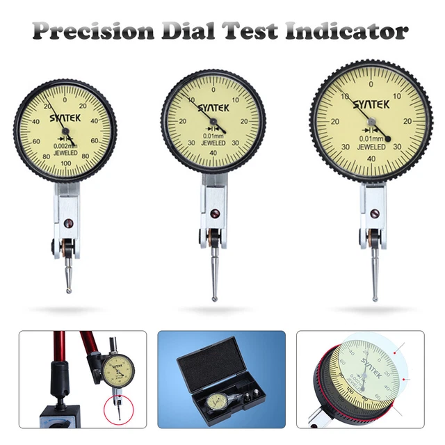 0,01-0,002MM PRECISION DIAL Test Indicator Lever Gauge Scale Meter ...