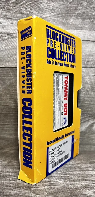 BLOCKBUSTER VIDEO VHS Tommy Boy 1995 Chris Farley David Spade £9.37 ...