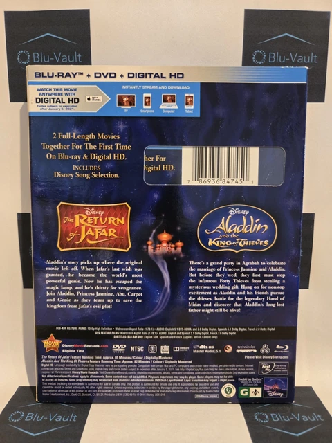 ALADDIN AND THE King of Thieves / Return of Jafar - Blu Ray - Used $44. ...