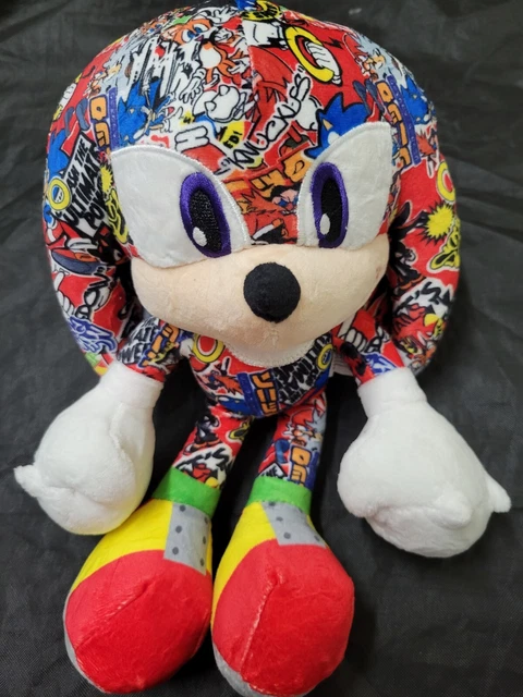 LARGE GRAFFITI KNUCKLES Dreds Sonic The Hedgehog Movie Sega Soft Plush ...