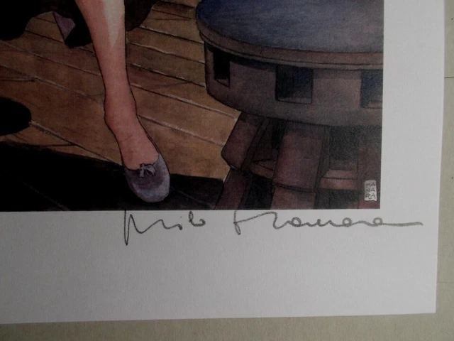 MILO MANARA (ART Print) ""The Boat"", beautiful pencil signature £136. ...