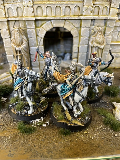 WARHAMMER LOTR MESBG Pro Painted Galadrim Mtd X4 £80.76 - PicClick UK