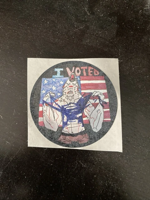 AUTHENTIC MICHIGAN WEREWOLF I Voted Sticker 2024 $4.99 - PicClick