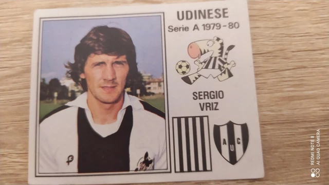 FIGURINA CALCIATORI PANINI Serie A 1979/80 Udinese Sergio Vriz EUR 2,00 ...