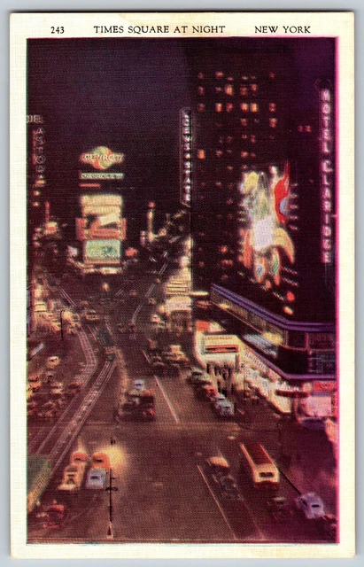 TIMES SQUARE NEW York City New York 1933 Vintage Postcard £5.78 ...