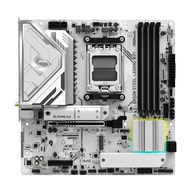 ASROCK B850M STEEL Legend WiFi Micro-ATX AM5 Motherboard $270.24 ...