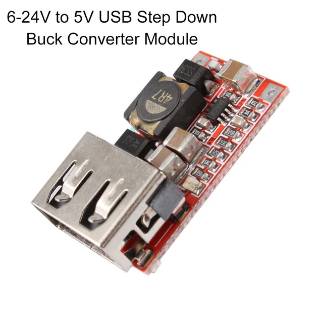 FINE 6-24V 12V/24V to 5V 3A CAR USB Charger Module DC Buck step down ...