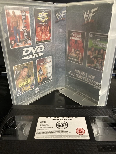 *RARE* WWF SUMMERSLAM 2000 VHS The Rock Triple H Kurt Angle £5.99 - PicClick UK