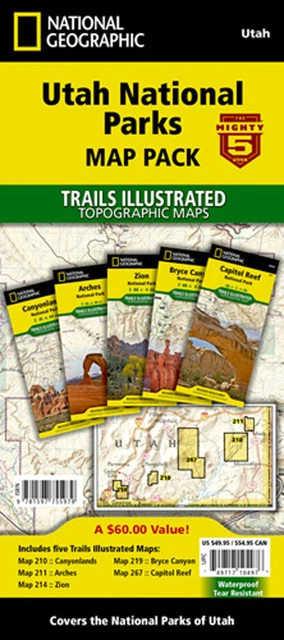 UTAH NATIONAL PARKS [map Pack Bundle] Adventure Map - 9781597755979 EUR ...
