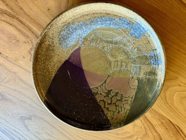 DIANA WORTHY CRICH Studio Pottery Large Charger Platter Plate £75.00 ...