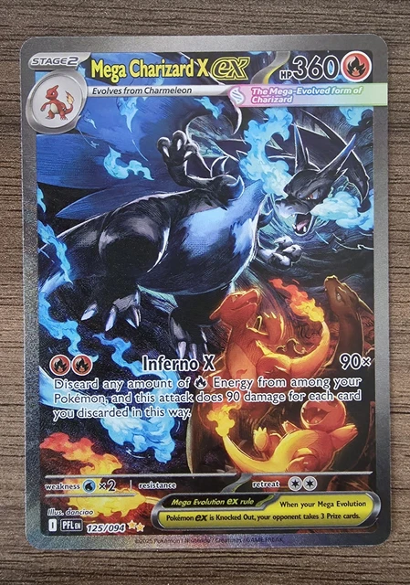 MEGA CHARIZARD X ex 125/094 SIR Phantasmal Flames £822.70 - PicClick UK