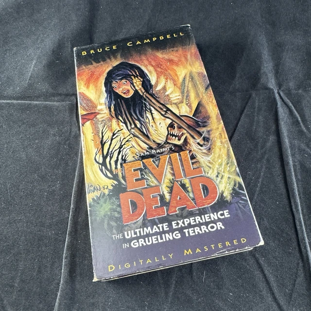 Sam Raimis The Evil Dead Vhs 1998 Rare Artwork Digitally Mastered W