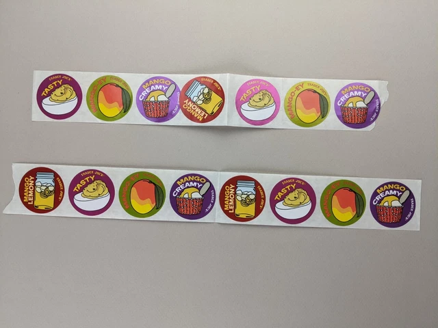 TRADER JOE’S STICKERS Round Advertising Food Joe Mango $12.99 - PicClick