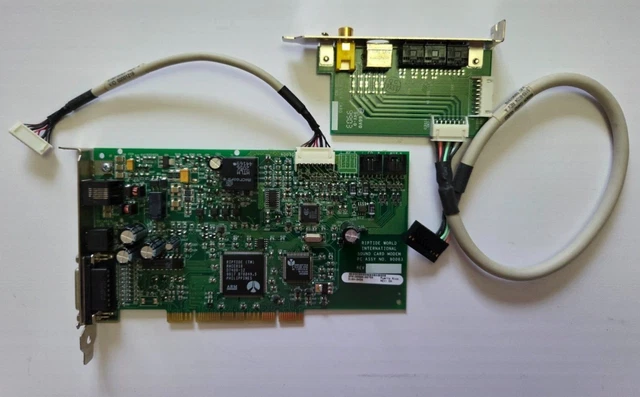 VINTAGE HP RIPTIDE Sound Card/ Modem PCI board with AV Riser Card ...
