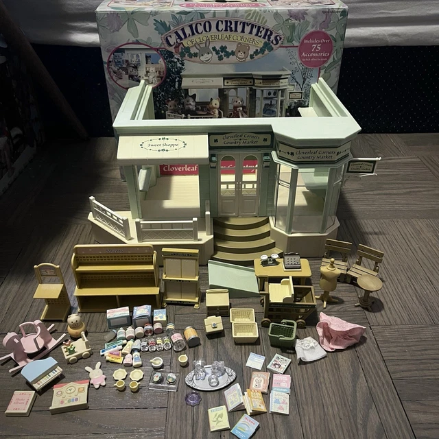 CALICO CRITTERS OF Cloverleaf Corners Country Market Vintage Sylvanian ...