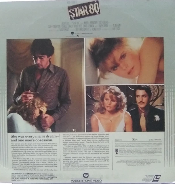 STAR 80 1983 Laserdisc Bob Fosse dir. Mariel Hemingway Eric Roberts 'true-life' $14.75 - PicClick CA