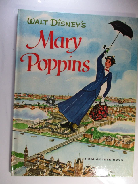 WALT DISNEY'S MARY Poppins, Big Golden Book, 1964 £7.52 - PicClick UK