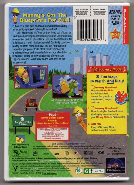 DISNEY HANDY MANNY Big Construction Job Full Length Adventure New ...