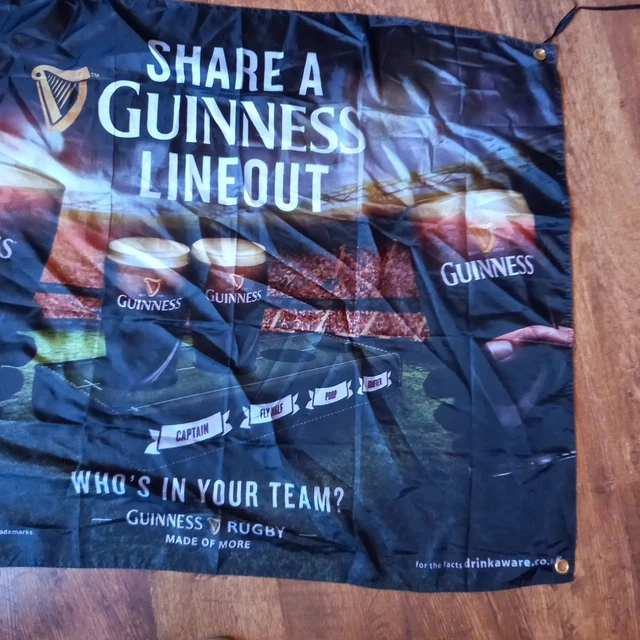 GUINNESS , ADVERTISING Flag/Wall Banner £3.99 - PicClick UK