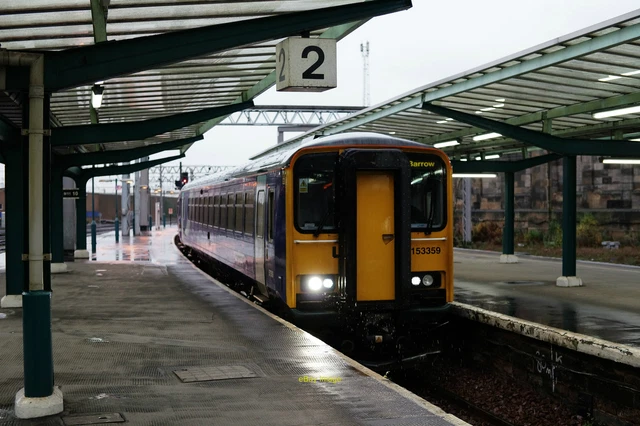 PHOTO 6X4 CARLISLE Railway Station The Northern Rail train from Barrow ...