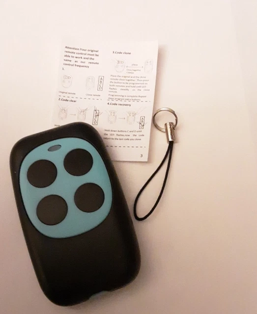 TELECOMANDO 433MHZ PER CANCELLO AUTOMATICO RADIOCOMANDO UNIVERSALE PER ...