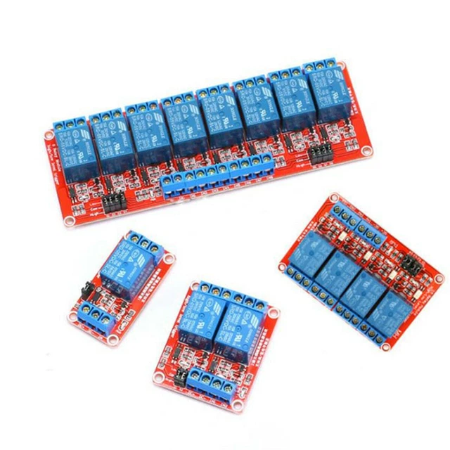 5/12/24V 1/2/4-CHANNEL RELAY Module w/ Optocoupler H/L Level Triger for ...