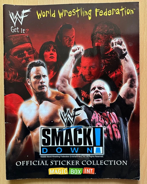 WWF SMACKDOWN OFFICIAL Sticker Collection Album | WWE | Wrestling | 121 ...