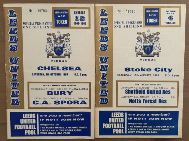 LEEDS UNITED FC Programmes (x9) Includes Rarities £1.00 - PicClick UK