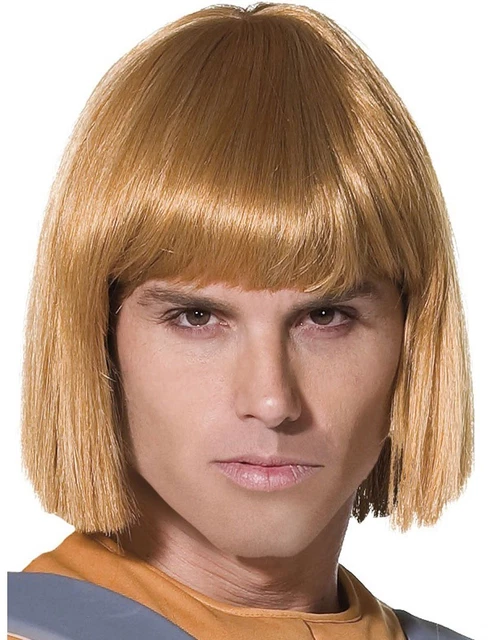 80s 1980s Mens He Man Fancy Dress Wig Licensed He Man Wig By Smiffys