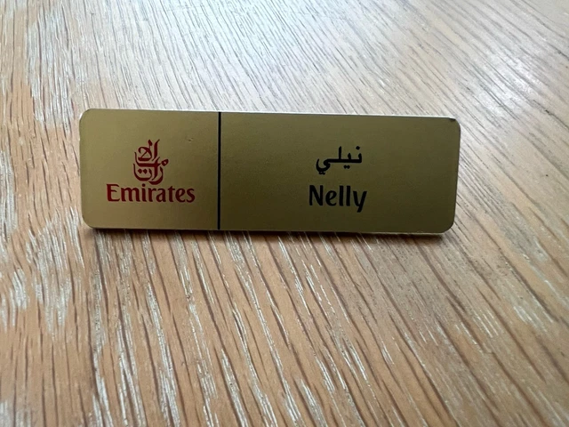 EMIRATES AIRLINE CABIN Crew Stewardess Name badge £65.00 - PicClick UK