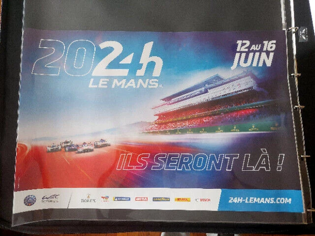 AFFICHE POSTER OFFICIELLE 24 HEURES du mans 2024 40×60 non Pliée EUR 15,00 - PicClick FR