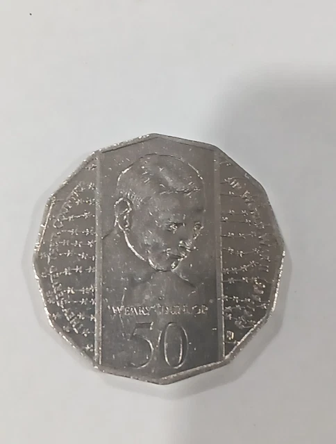 1995 50 CENT Coins 50 Cents - SIR WEARY DUNLOP W W II 👍 LIGHTLY ...
