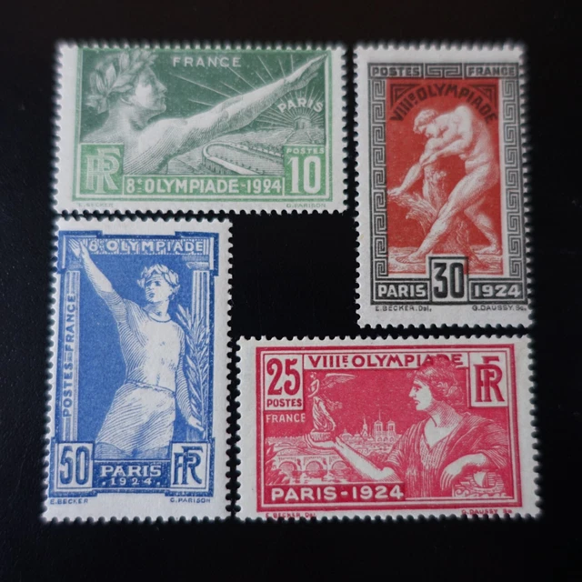 FRANCE SÉRIE DES JEUX OLYMPIQUES de PARIS N°183/186 NEUF ** LUXE MNH ...