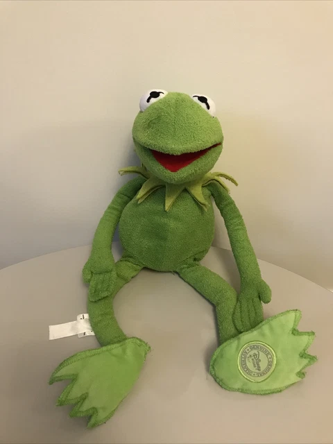 DISNEY STORE KERMIT the Frog 18” Plush Muppets Jim Henson Original Soft ...